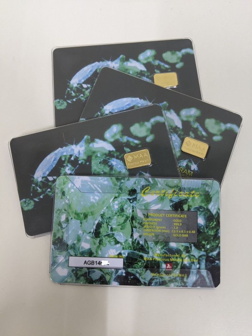 1g MAA Gold Bar (Turquoise), Hobbies & Toys, Collectibles & Memorabilia ...