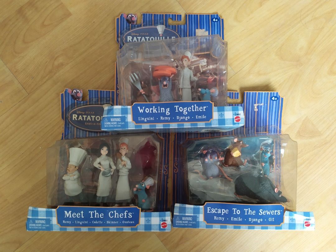 3 Mattel Disney Ratatouille Toys, Hobbies & Toys, Toys & Games on Carousell