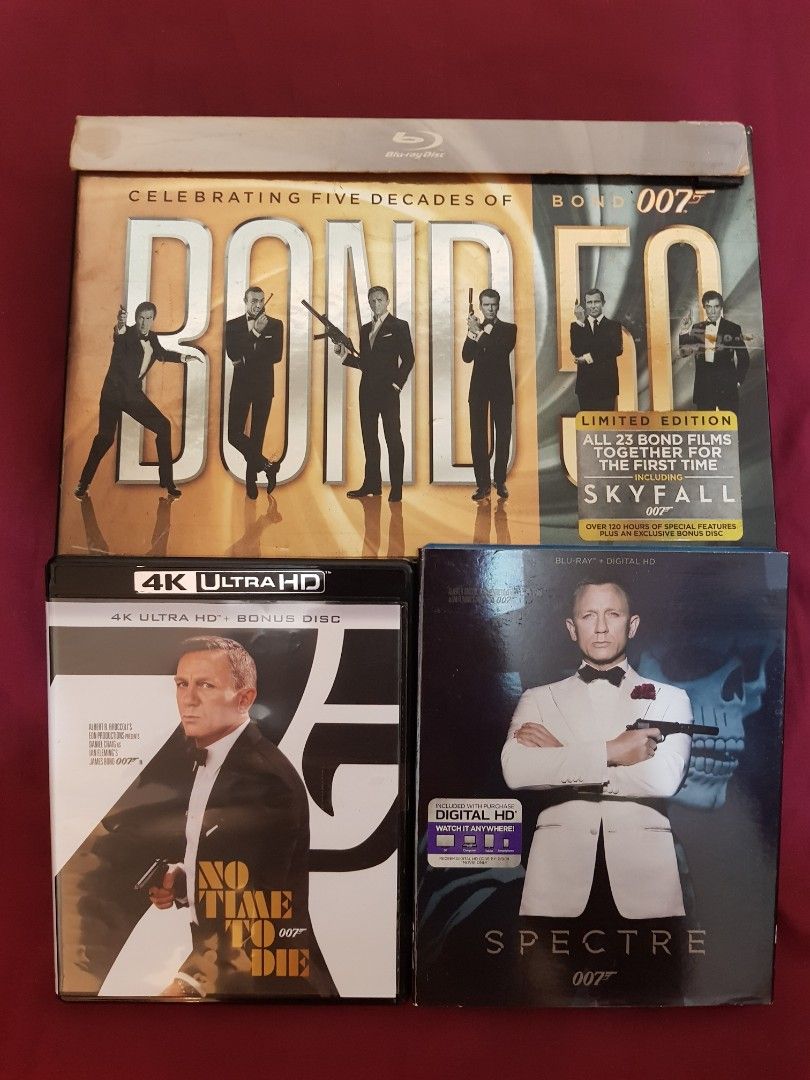 4K James Bond 25 Films Complete Collection From No Time To Die To Dr ...