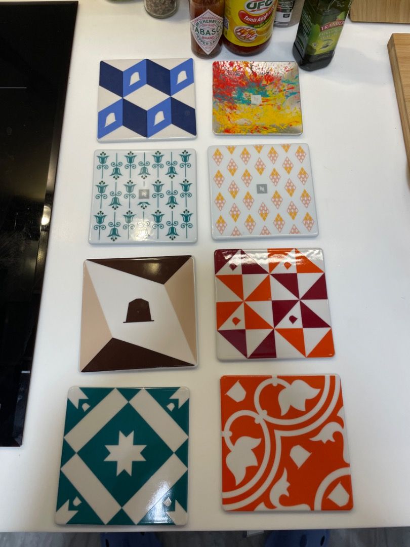 8 Nespresso coasters ! Limited edition ! Rare, Furniture & Home Living ...