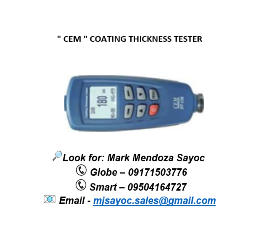 " CEM " COATING THICKNESS TESTER, Commercial & Industrial, Construction ...