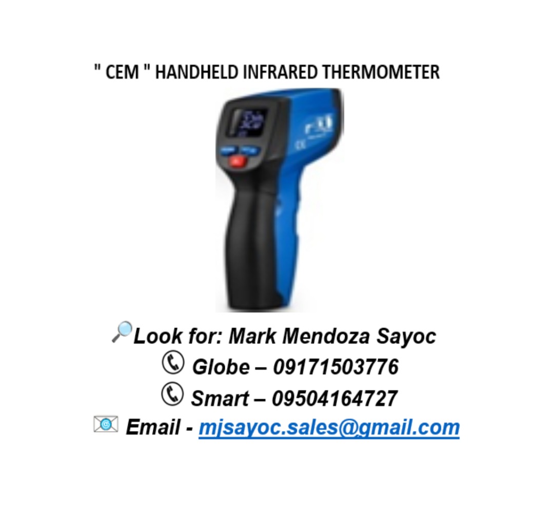 " CEM " HANDHELD INFRARED THERMOMETER For automotive, Commercial ...