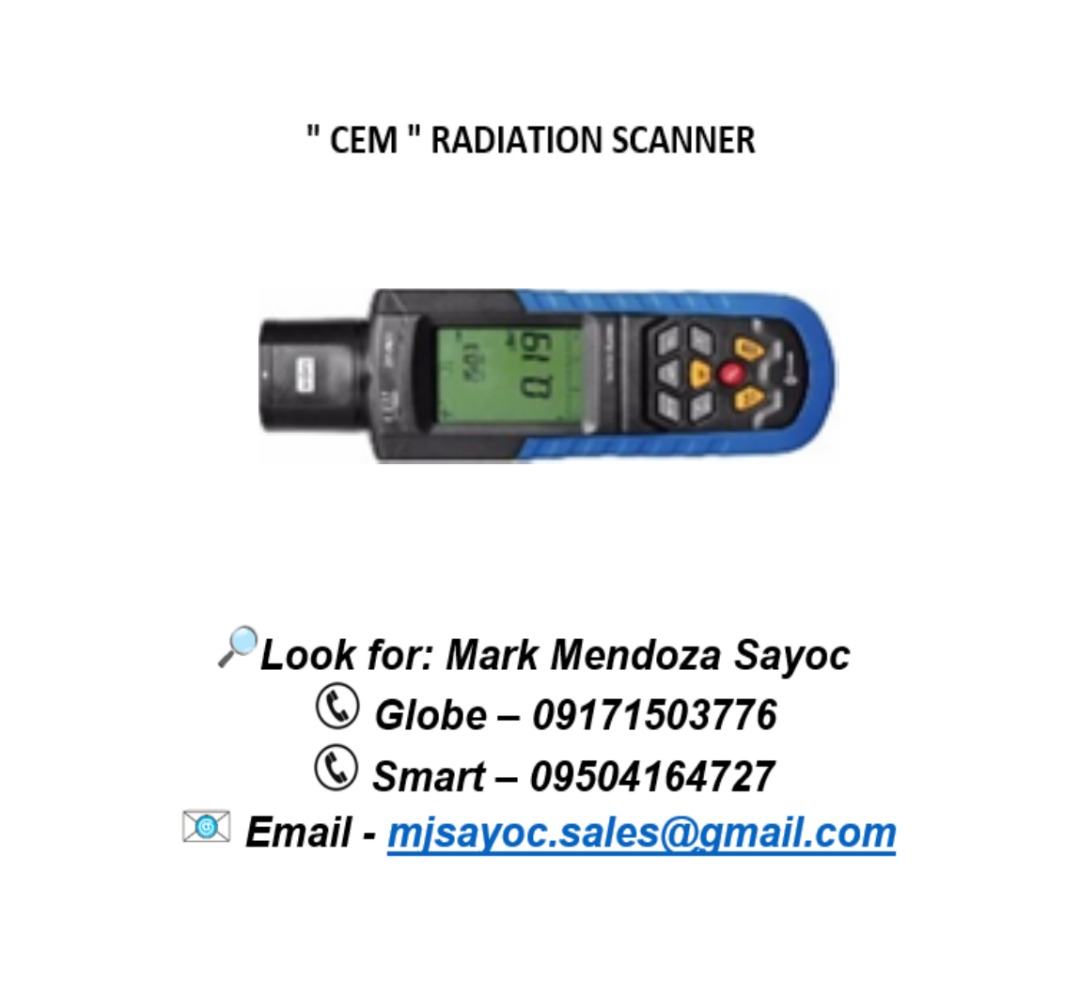 " CEM " RADIATION SCANNER, Commercial & Industrial, Construction Tools ...