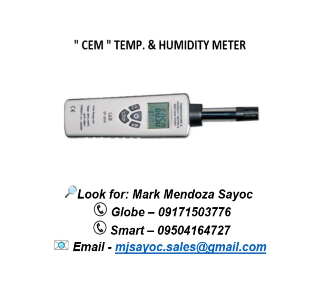 " CEM " TEMP. & HUMIDITY METER, Commercial & Industrial, Construction ...