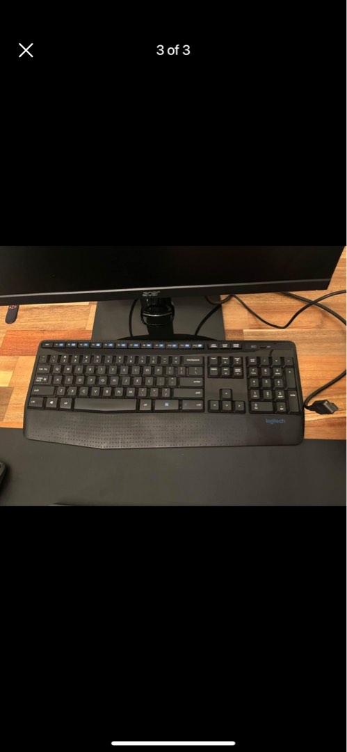 Acer monitor and Logitech Keyboard, Computers & Tech, Office & Business ...