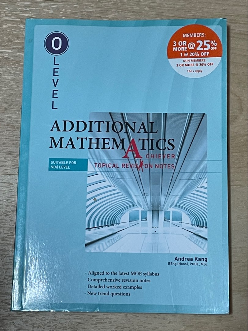 Additional Mathematics Achiever Topical Revision Notes, Hobbies & Toys ...