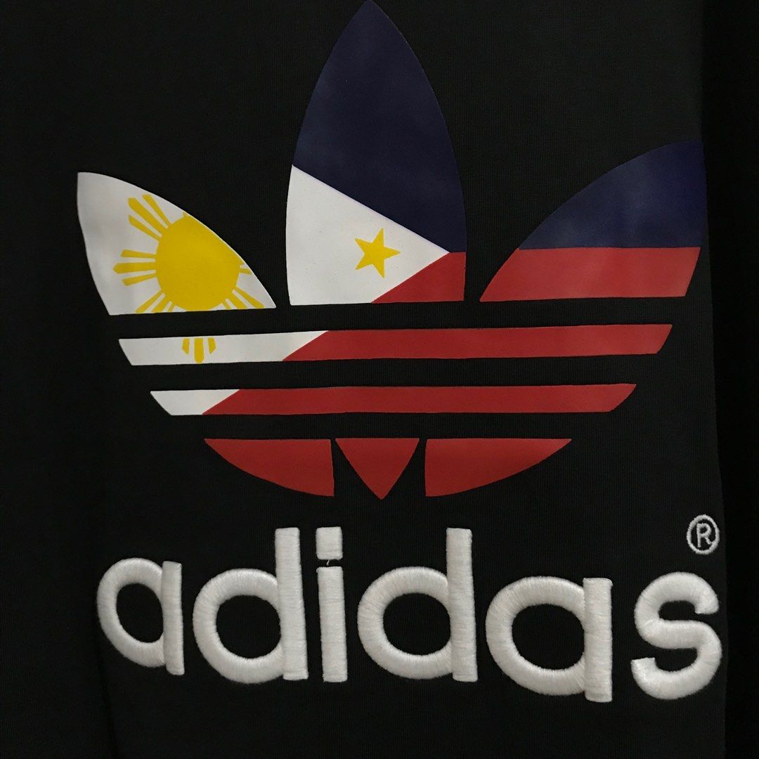 Adidas big logo trefoil Philippine flag t-shirt, Men's Fashion, Tops ...