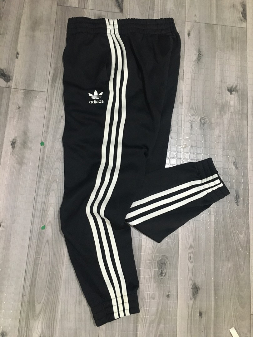Adidas three lines embroidered logo, Men's Fashion, Bottoms, Joggers on ...