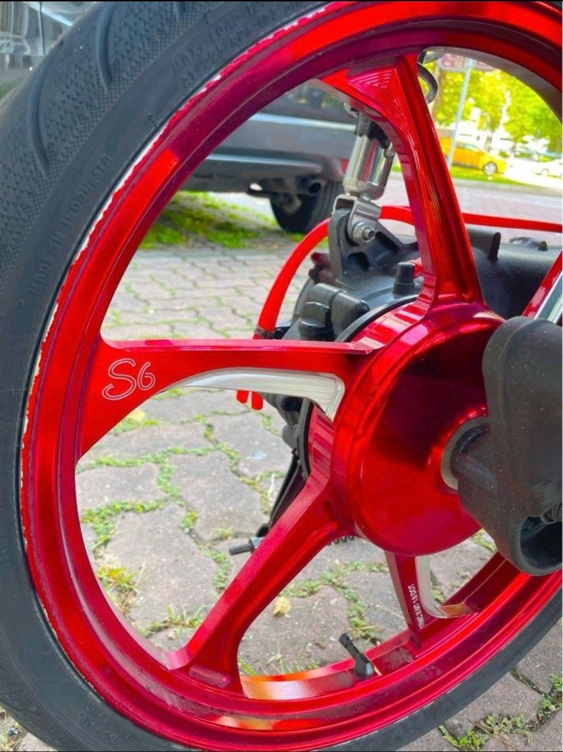 Aerox rim, Motorcycles, Motorcycle Accessories on Carousell