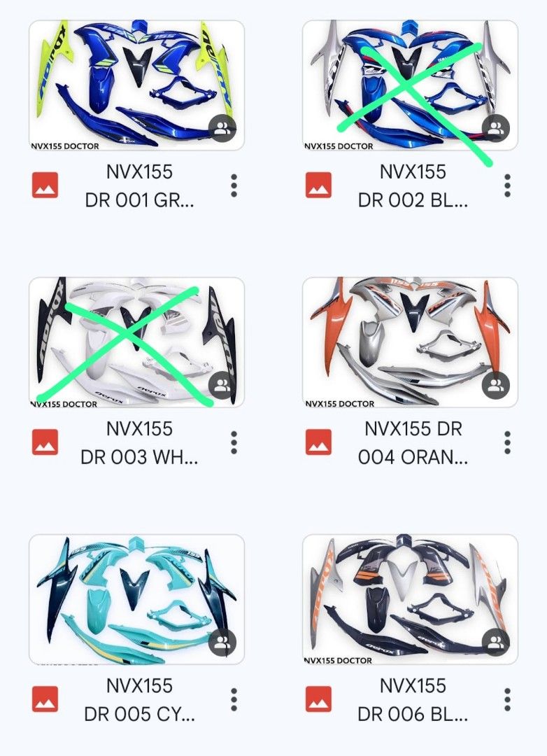 Aerox v1 ,v2 cover set, Motorcycles, Motorcycle Accessories on Carousell