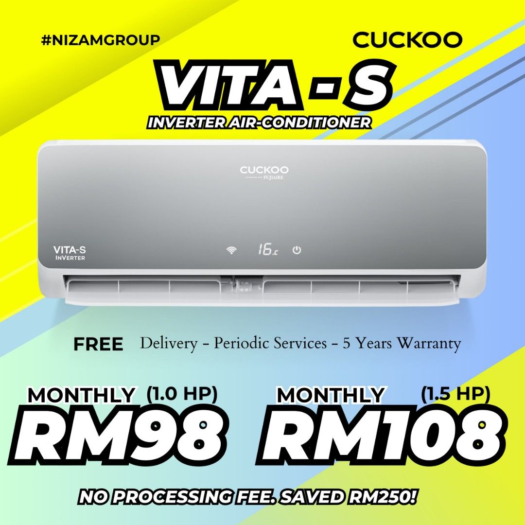 AIRCOND CUCKOO PERCUMA PEMASANGAN DAN YURAN PROSES [READY STOCK], TV ...