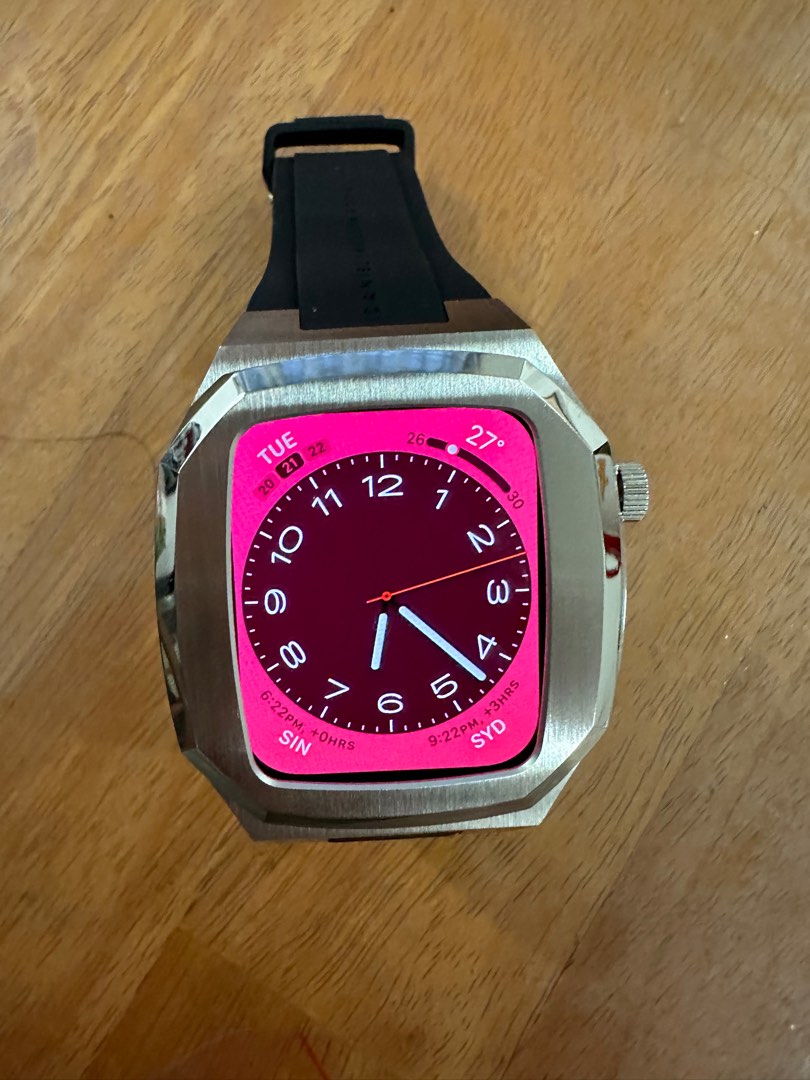 Stainless steel Apple Watch 44mm case, Luxury, Watches on Carousell