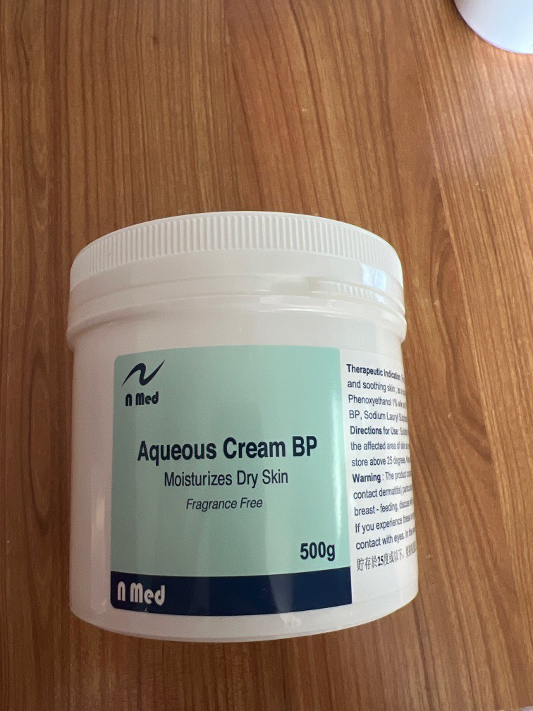 Aqueous cream BP 500g, 美容＆個人護理, 沐浴＆身體護理, 沐浴及身體護理 - 沐浴 - Carousell
