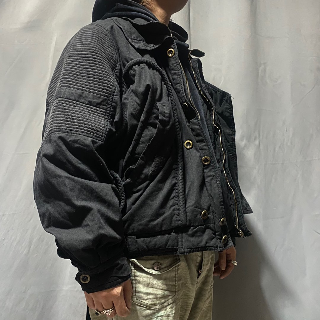 Archival Gleeman Homme Layered Bomber Jacket(Boxy Fit), Men's Fashion ...