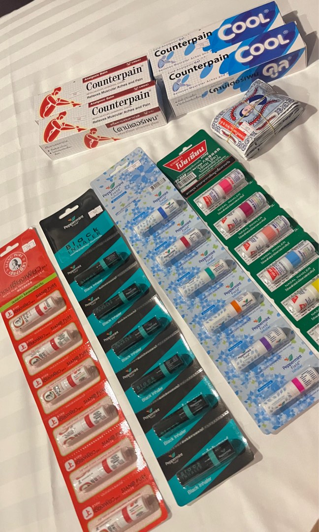 Authentic Thai Nasal Inhalers (diff brands), Health & Nutrition, Health ...