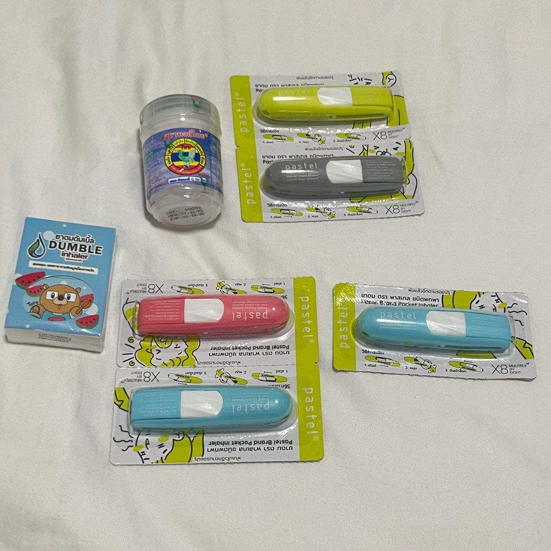 Authentic Thai Nasal Inhalers (diff brands), Health & Nutrition, Health ...