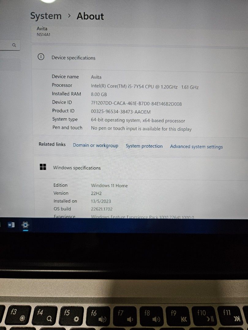 Avita Liber 14 Inch Full HD I5 7th Gen, 128 GB m.2 SSD, 8GB Ram, Mint ...