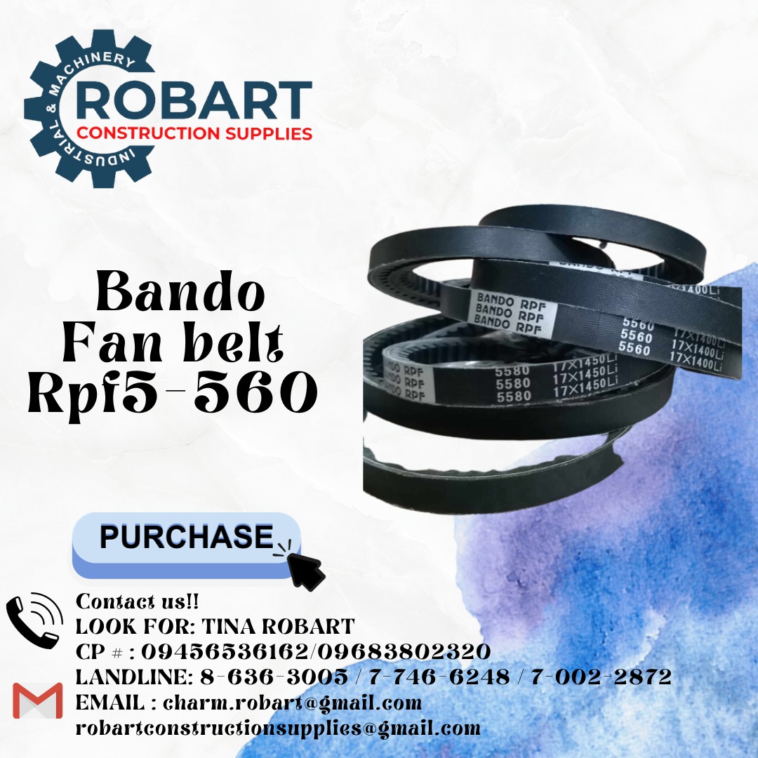 Bando Fan belt Rpf5-560, Commercial & Industrial, Construction ...
