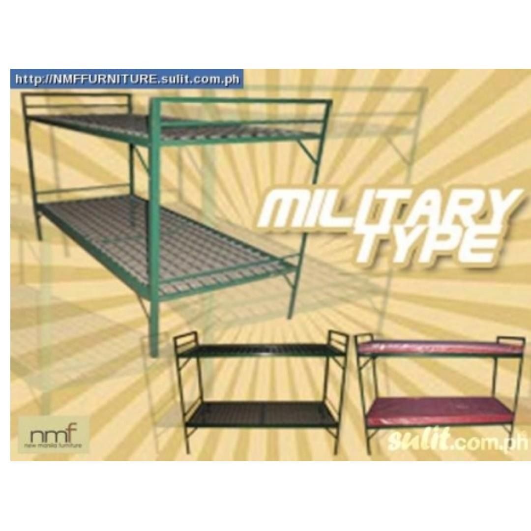 bed double deck military spring 09206602624, Furniture & Home Living ...