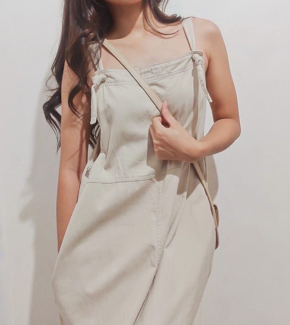 Beige Japanese Jumper Dress, Women's Fashion, Dresses & Sets, Dresses ...