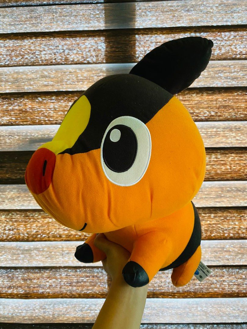 Big size Pokemon Tepig plushie, Hobbies & Toys, Toys & Games on Carousell