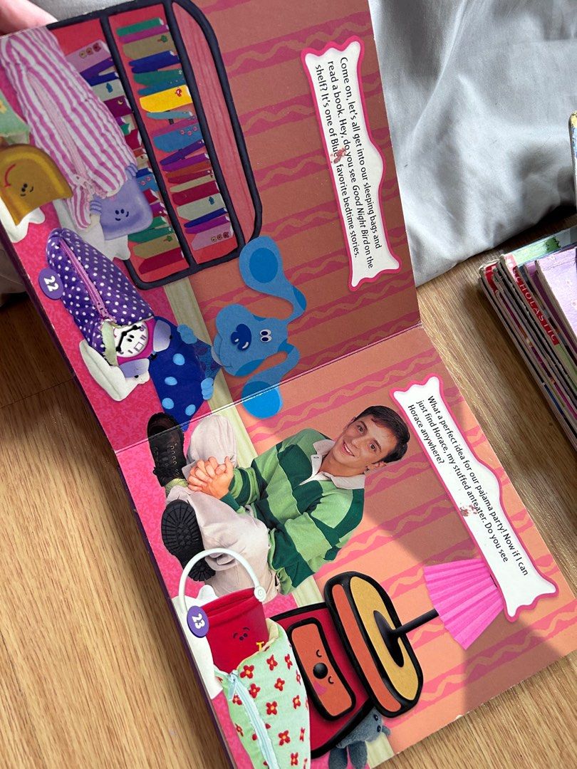 Blue’s Clues Sleepover Party Hardbound, Hobbies & Toys, Books ...
