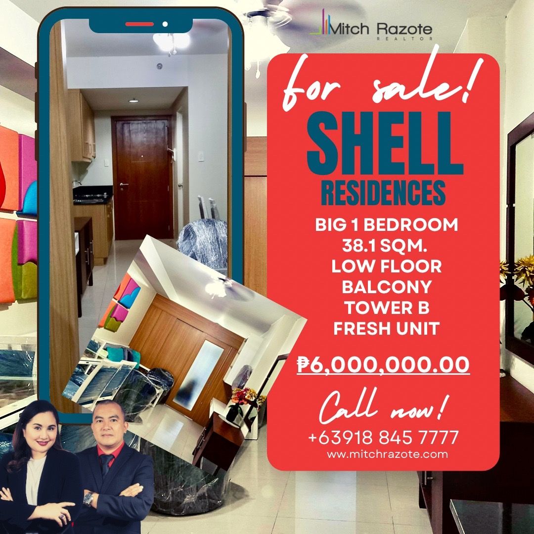 Brand New Big 1 Bedroom Unit For Sale at Shell Residences across Mall ...