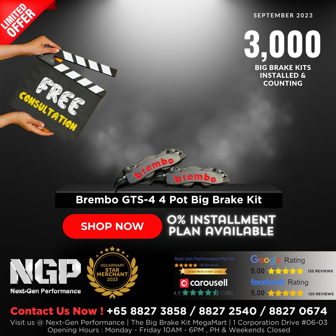 Brembo GT-S4 Big Brake Kit Original 4pot,6pot, 18z, F50, F40, 19z, 20z ...