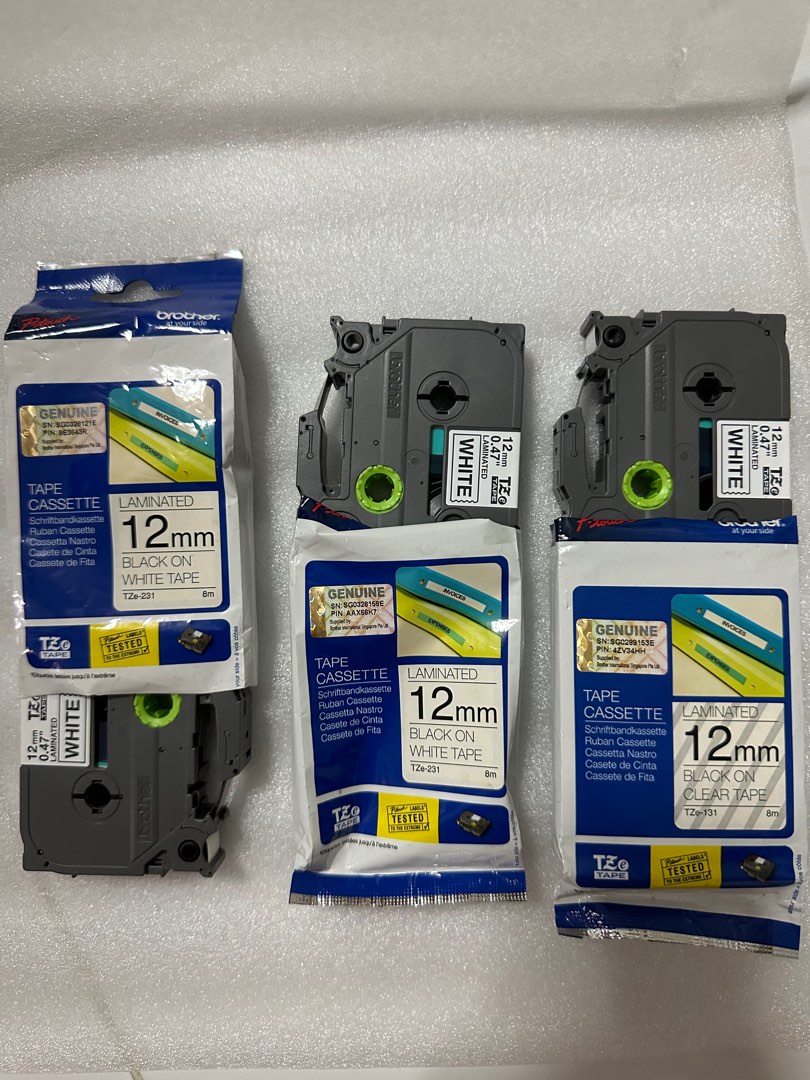 Brother Tape Cassette 12mm, Computers & Tech, Printers, Scanners ...