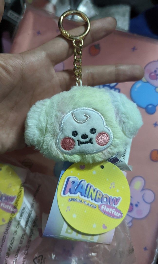 BT21 Rainbow Keyring Cooky and Chimmy, Hobbies & Toys, Memorabilia & Collectibles, K-Wave on ...