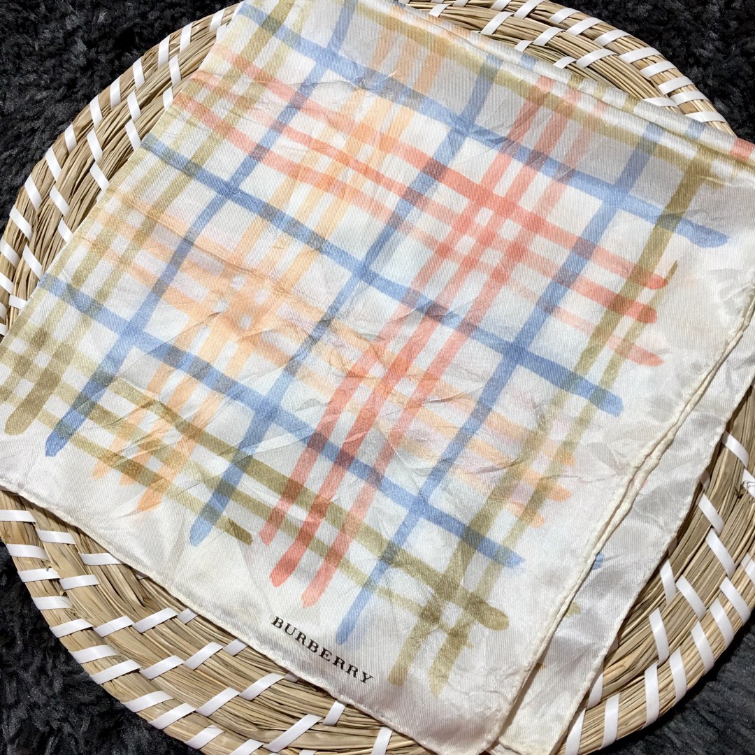 Burberry silk scarf/ bandana, Women's Fashion, Watches & Accessories ...