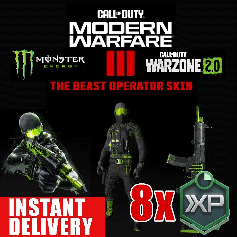 Call of Duty Modern Warfare III, MW3, Warzone, Monster Energy Beast ...