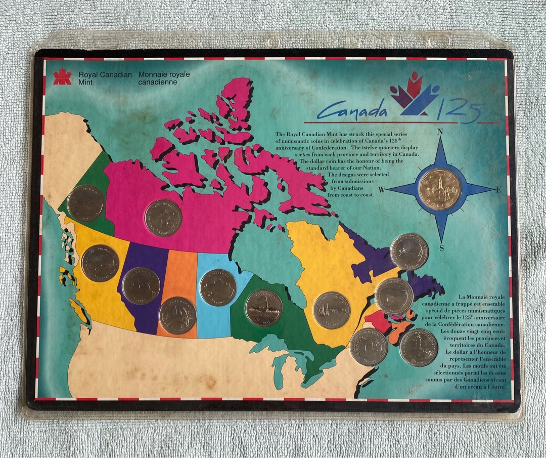 Canada 125th Anniversary of Confederation Coins Collection, Hobbies ...