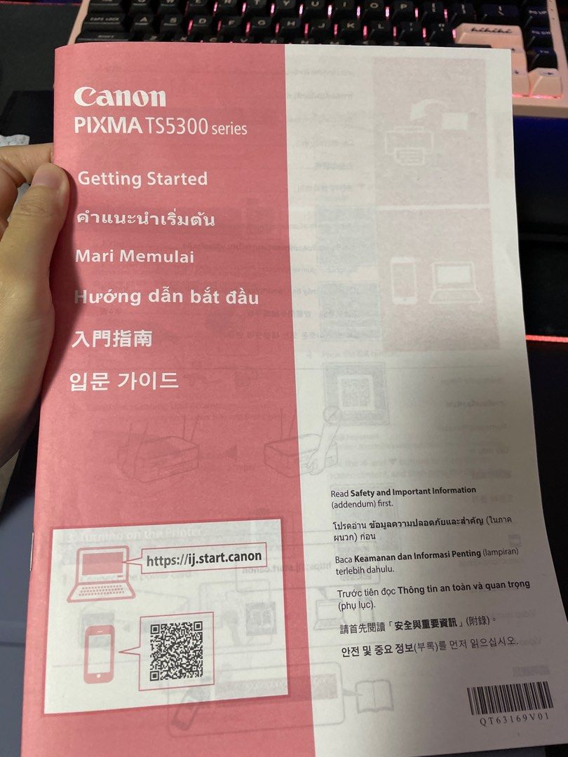 Canon Pixma TS5300 Printer in Pink, Computers & Tech, Printers ...