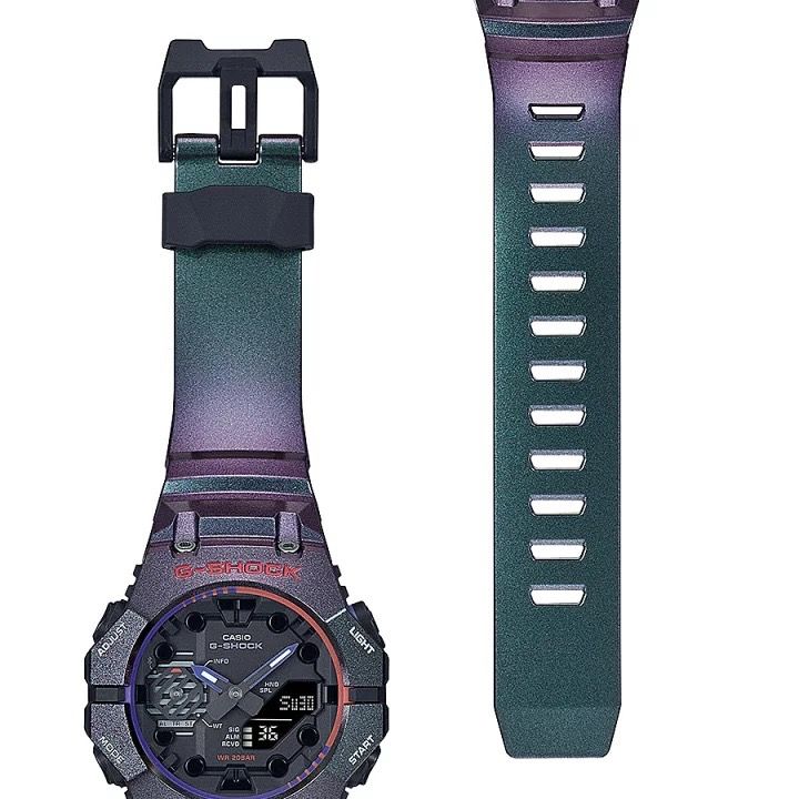 CASIO G-SHOCK GA-B001 series GA-B001AH-6A Bluetooth 藍牙連結 幻彩紫色 碳核心防護構造 ...