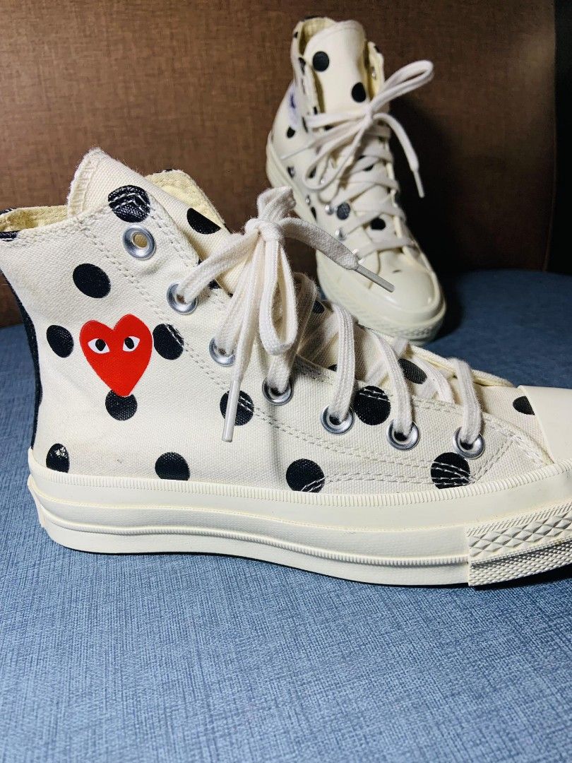 CDG PLAY X CONVERSE, Women's Fashion, Footwear, Sneakers on Carousell