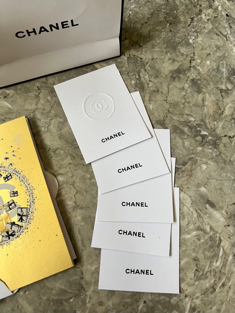 Chanel dedication card for Chanel paper bag, Women's Fashion, Bags ...