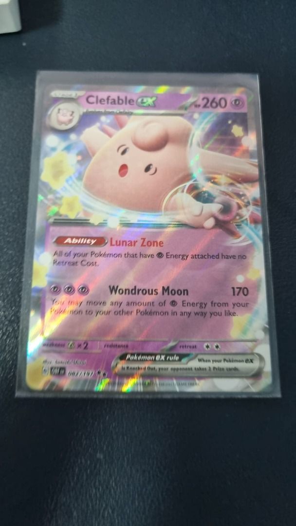 Clefable ex Pokemon Obsidian Flames 082/197 082/197 OBF, Video Gaming ...
