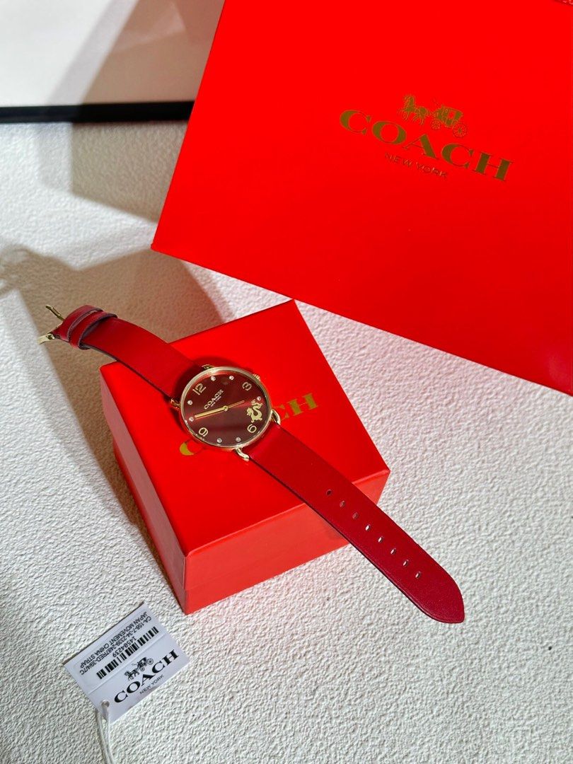 coach red dragon 36mm watch, Women's Fashion, Watches & Accessories ...