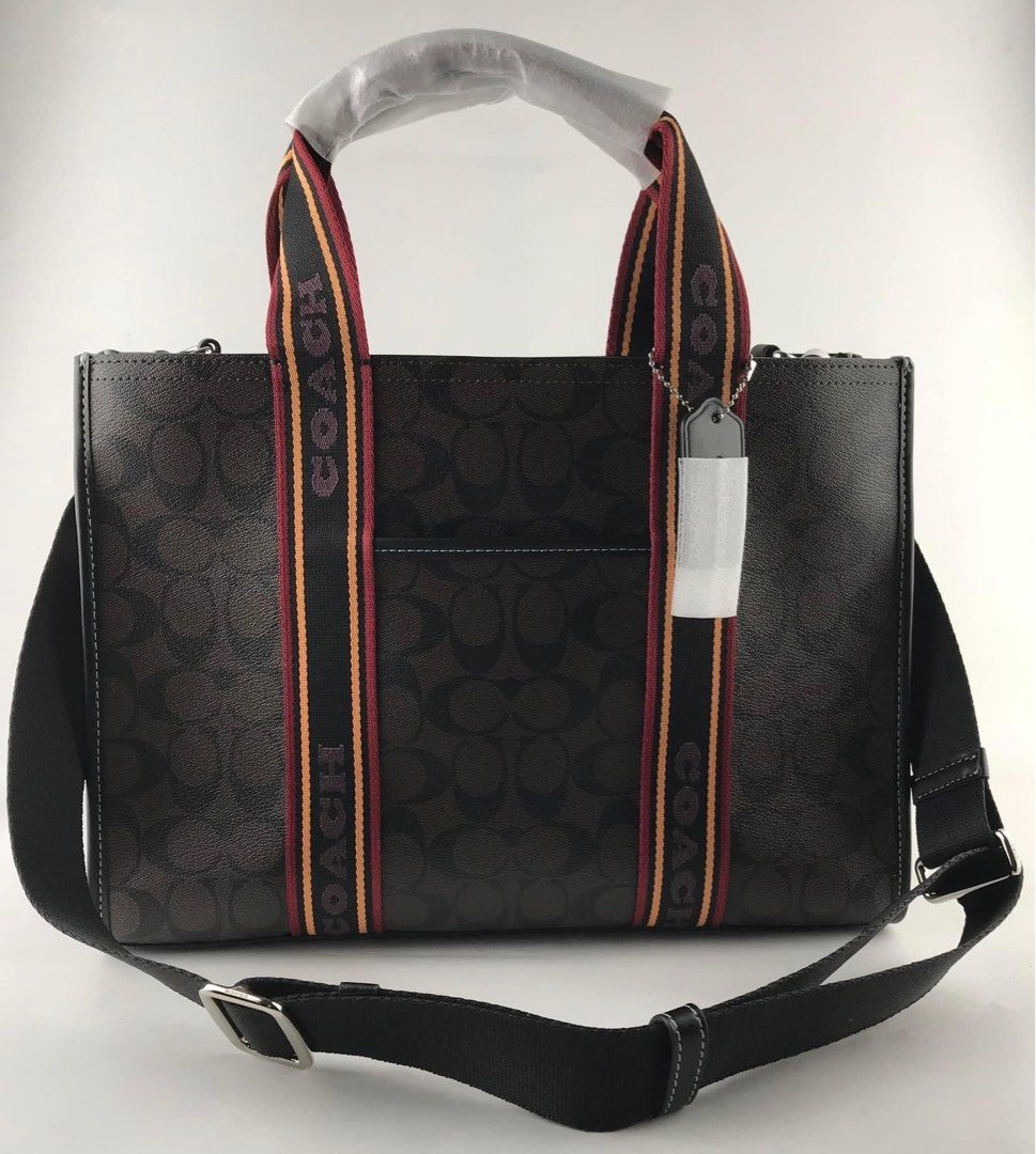 Coach Smith Tote Dark Brown, Women's Fashion, Bags & Wallets, Cross ...