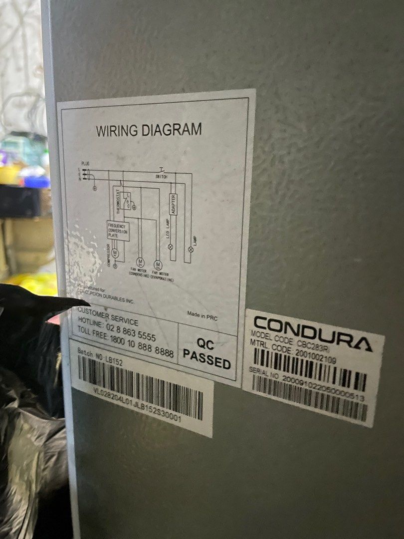 Condura CBC283RI 10.0cuft No Frost, Inverter, Showcase Chiller, TV ...