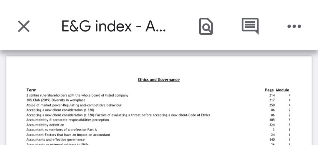 CPAA Notes | E&G | CPA Australia Index, 興趣及遊戲, 書本 & 文具, 教科書 - Carousell