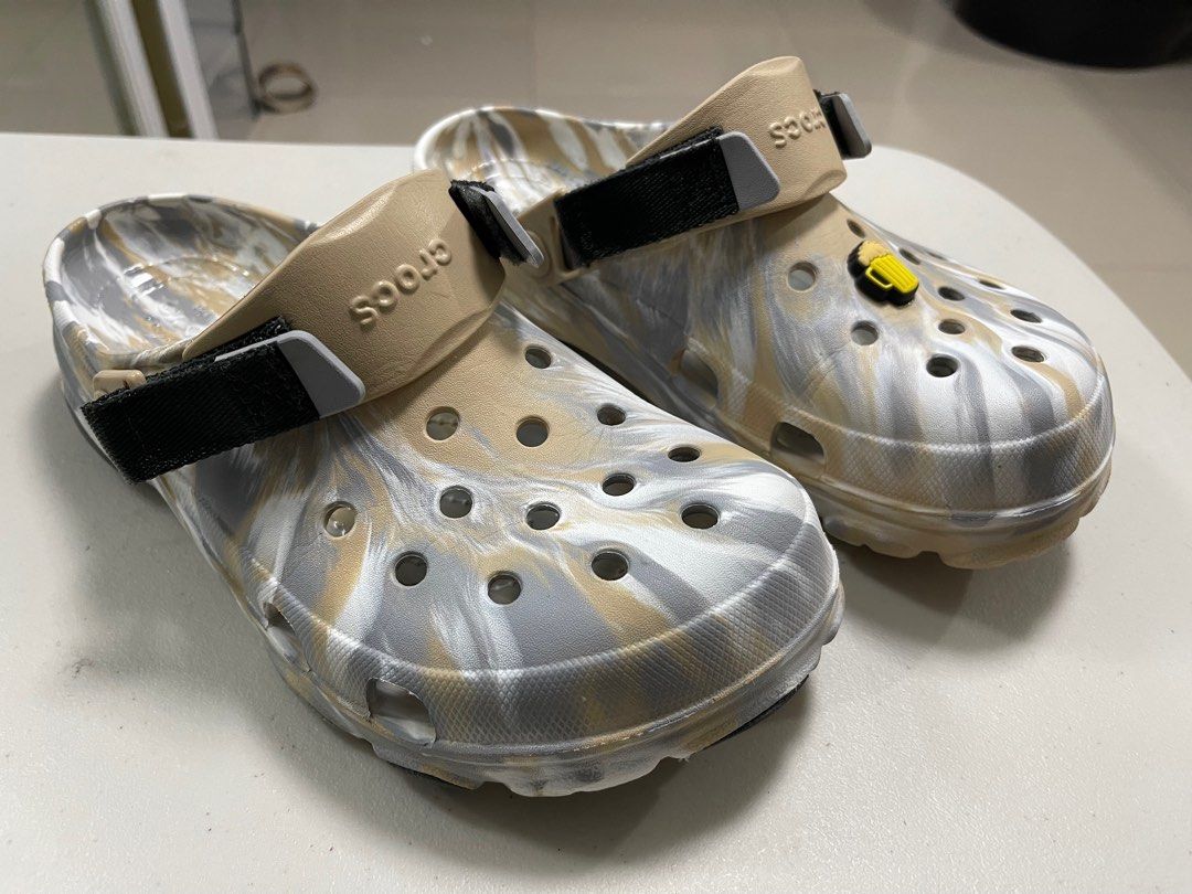 Crocs All terain marble color, Women's Fashion, Footwear, Slippers and ...