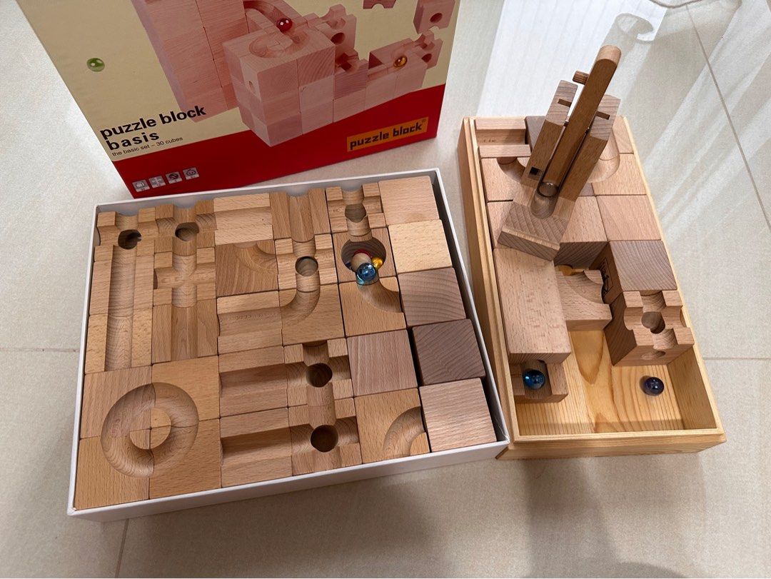 Cuboro inspired ball run cubes + hammer, Hobbies & Toys, Toys & Games ...