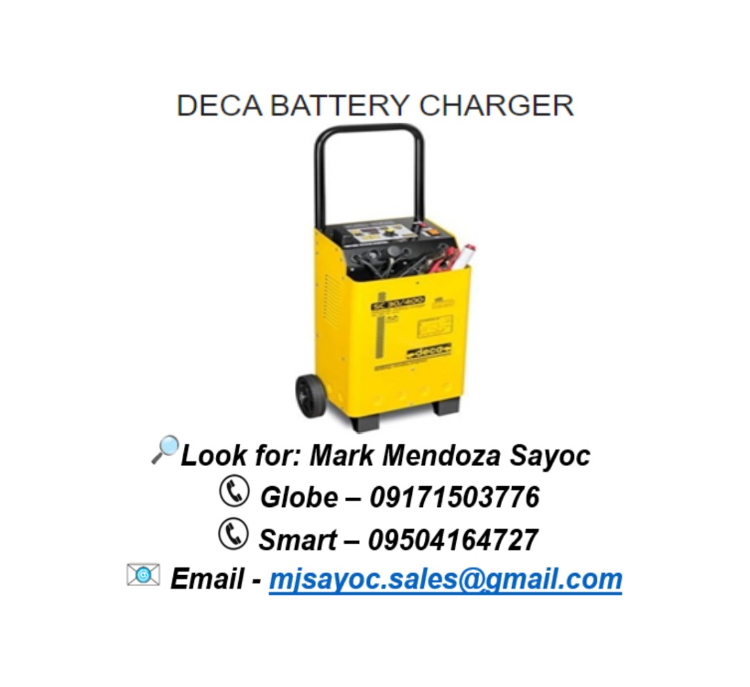 DECA BATTERY CHARGER, Commercial & Industrial, Construction Tools ...