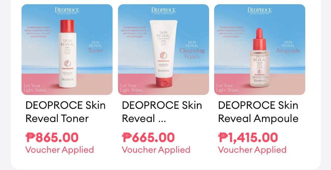 12/12 Sale! Deoproce Pomegranate toner and ampoule (step 2 & step 3 ...
