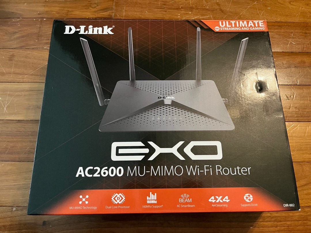 D-Link EXO AC2600 MU-MIMO Wi-Fi Router DIR-882, Computers & Tech, Parts ...