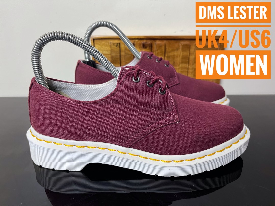 DR MARTENS LESTER / UK 4, Women's Fashion, Footwear, Sneakers on Carousell