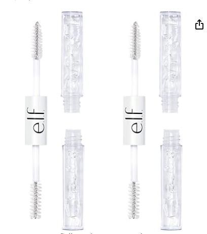 e.l.f. Clear Lash & Brow Mascara 2-Pack, Conditioning Clear Brow & Lash Gel For Grooming ...