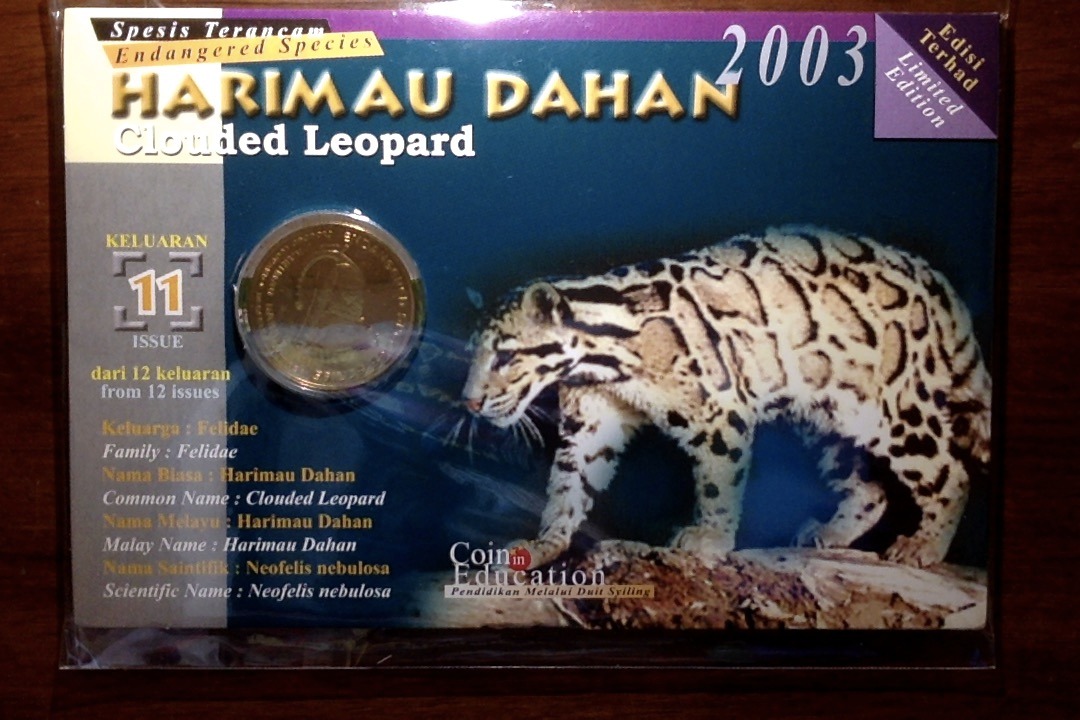Endangered Animals Number 11 Harimau Leopard Y2003, Hobbies & Toys ...